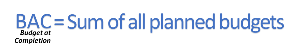 Budget at Completion (BAC) - Project Management Academy Resources